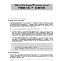 Quick Revision: Classification of Elements and Periodicity in ...