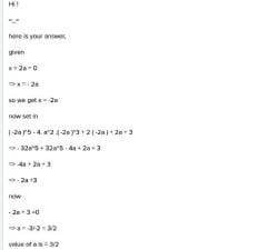 THE ANSWER IS A =3/2 - Class 9 PDF Download