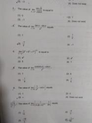 Evaluation of limits, questions for jee. PDF Download