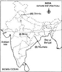 Map Based Work: Manufacturing Industries - Humanities/Arts PDF Download