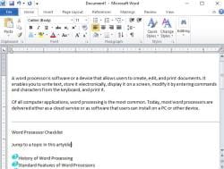Document for word processor. - Computer Science Engineering (CSE) PDF ...