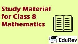 CBSE Study Material for Class 8 Maths PDF Download
