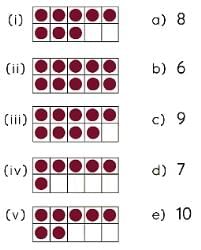 Worksheet: Show Numbers on Ten Frames (up to 50) - LKG PDF Download