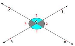 If two lines intersect then the vertically opposite angles are equal ...