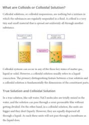 DOCUMENT ON COLLOIDAL SOLUTION BY NIPUN - Class 9 PDF Download