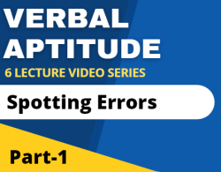 Introduction: Spotting Errors Video Lecture | Study Verbal Ability (VA) & Reading Comprehension ...