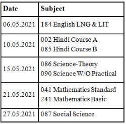 CBSE Class 10 Date Sheet 2021 - Important Update - Class 12 PDF Download