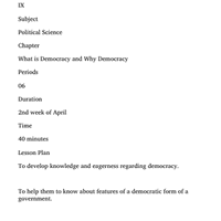 PPT: Chapter 2 - What is Democracy and Why Democracy?, Class 9, Social ...