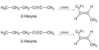 Which of the following is used for the conversion of 2-hexyne into ...