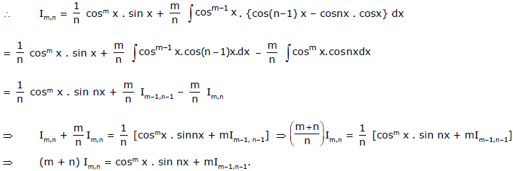 Integration By Reduction Formulae Indefinite Integration Class 12