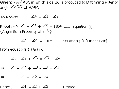 Theorems of Lines and Angles - Class 9 PDF Download