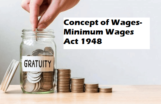 Concept of Wages- Minimum Wages Act 1948 - Labour and Industrial Law ...