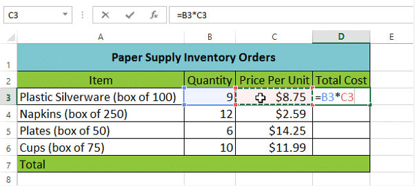 Simple Formulas - How to become an Expert of MS Excel - Class 6 PDF ...