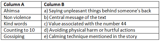 Worksheet Solutions: Ahimsa—the message of India - Living in Harmony ...