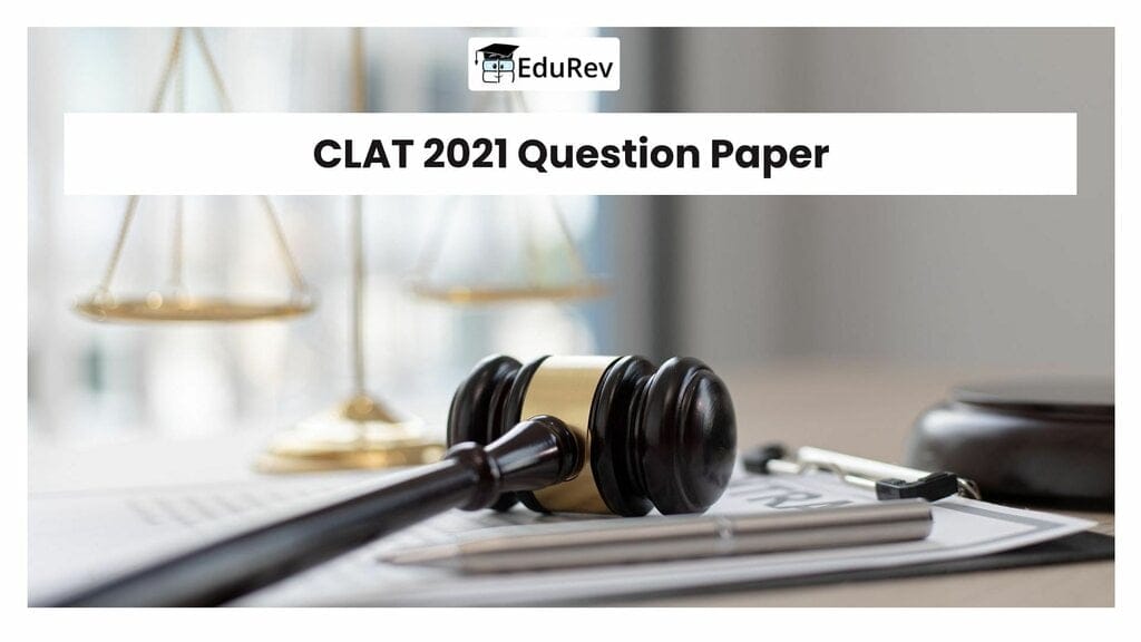 CLAT 2021 Question Paper PDF Download