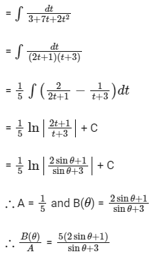 JEE Main Previous Year Questions (2020): Indefinite Integral - Chapter ...