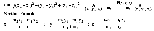 Important Important Formulas - 3D Geometry Formulas for JEE and NEET