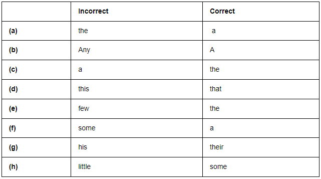Editing Class 6 Worksheet English Grammar