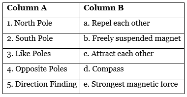 Worksheet Solutions: Exploring Magnets - Science for Class 6 (Curiosity ...