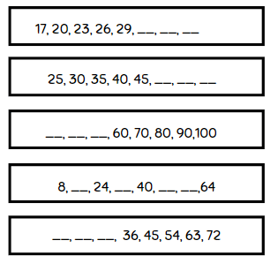 Worksheet: Patterns in Mathematics - Mathematics (Maths) Class 6 PDF ...
