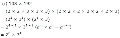 NCERT Solutions for Class 7 Maths - Exponents and Powers- 1
