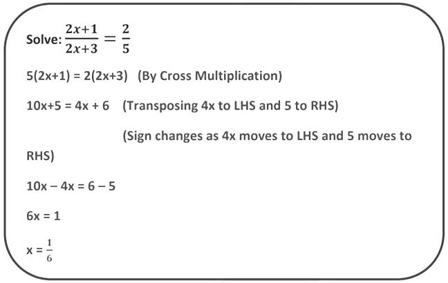 Linear Equations in One Variable Class 8 Notes Maths Chapter 2 Free PDF