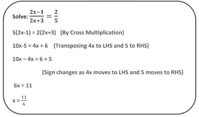 Linear Equations in One Variable Class 8 Notes Maths Chapter 2 Free PDF