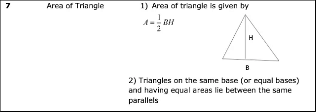 Important Formulas: Area of Parallelograms & Triangles | Mathematics ...
