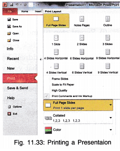 MS-PowerPoint Chapter Notes - Computer Science for Grade 9 PDF Download