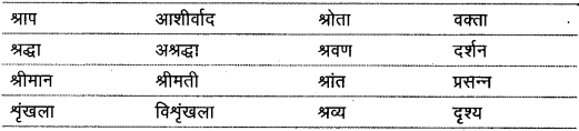 विलोम शब्द - Hindi Vyakaran for Class 9 (हिन्दी व्याकरण) PDF Download