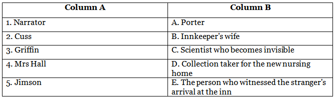 The Invisible Man Class 6 Worksheet English Skylark