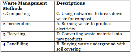 Garbage In, Garbage Out Class 6 Worksheet Science