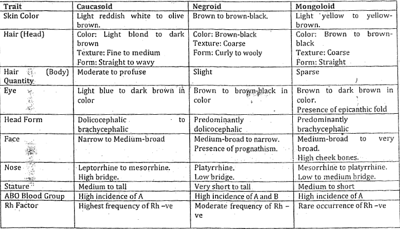 Racial Classification and Differentiation - Anthropology Optional for ...