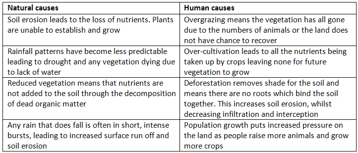 Soil Erosion and Desertification - Geography for GCSE/IGCSE - Year 11 ...