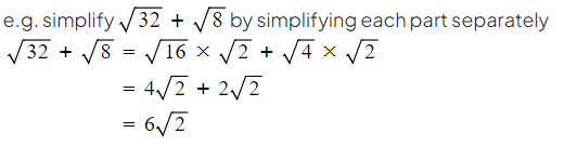 Simplifying Surds - Year 11 PDF Download
