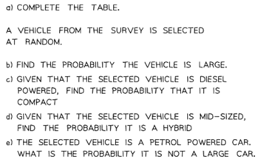 Two Way Tables - Mathematics for GCSE/IGCSE - Year 11 PDF Download