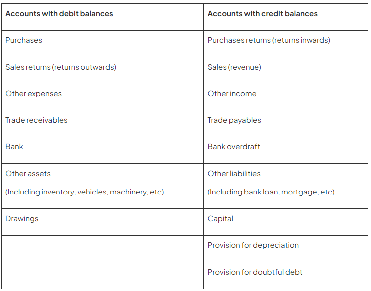 The Trial Balance - Accounting for GCSE/IGCSE - Year 11 PDF Download