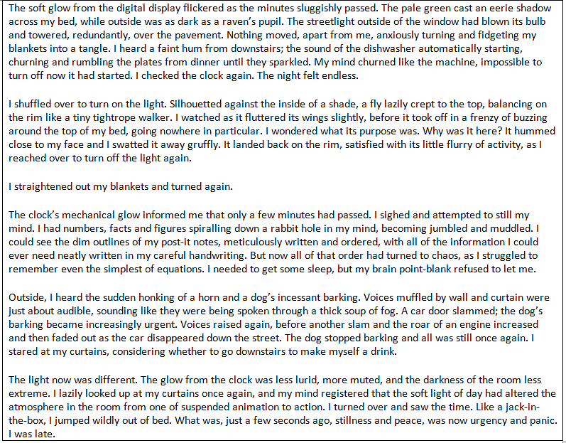 Demo Answer: Descriptive Writing - English Language for GCSE/IGCSE ...