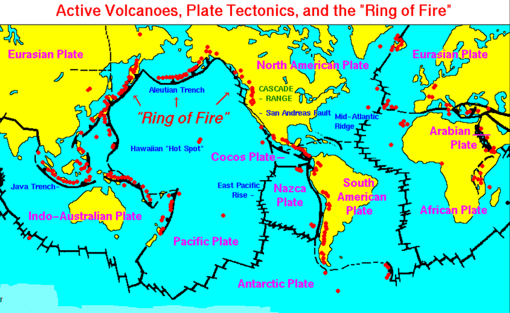 Distribution of Earthquakes and Volcanoes - Geography for GCSE/IGCSE ...