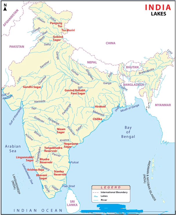 Important Lakes of India and World - Geography for UPSC CSE PDF Download