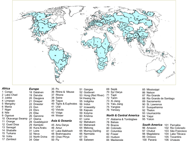 Major Rivers of the world - Geography for UPSC CSE PDF Download