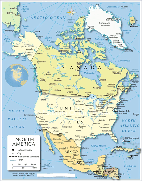 Points to remember: North America - Geography for UPSC CSE PDF Download