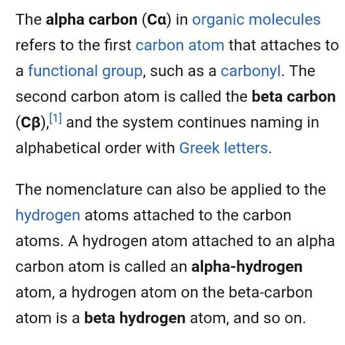 What is alpha carbonyl ? - EduRev NEET Question