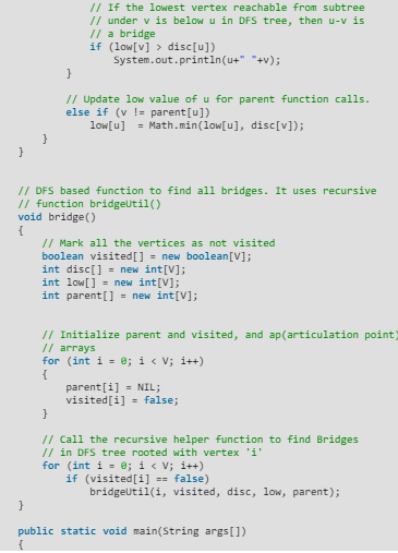 Bridges in a graph - Algorithms - Computer Science Engineering (CSE ...