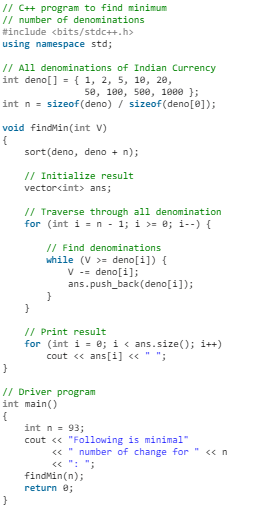 Greedy Algorithm To Find Minimum Number Of Coins Algorithms Computer Science Engineering
