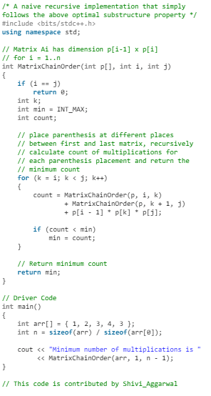 Matrix Chain Multiplication - Algorithms - Computer Science Engineering ...