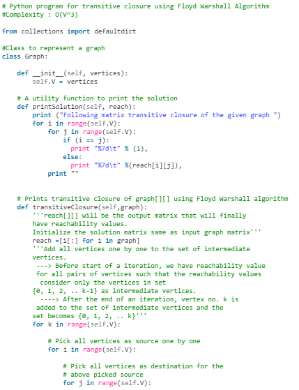Transitive Closure Of A Graph Algorithms Computer Science Engineering Cse Pdf Download