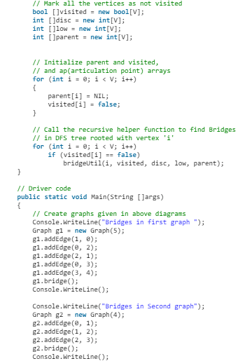 Bridges in a graph - Algorithms - Computer Science Engineering (CSE ...