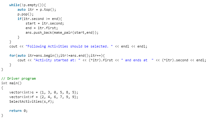 Activity Selection Problem Computer Science Engineering Cse Pdf Download