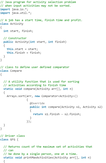 Activity Selection Problem Algorithms Computer Science Engineering Cse Pdf Download